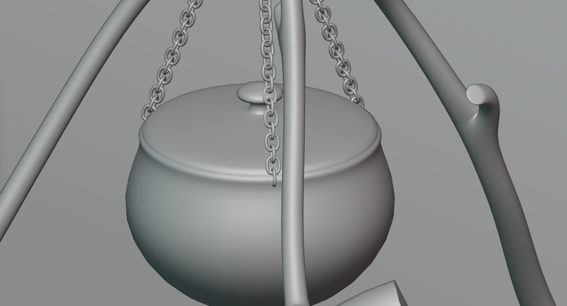 3D Model Pot On The Fire - TurboSquid 1807777