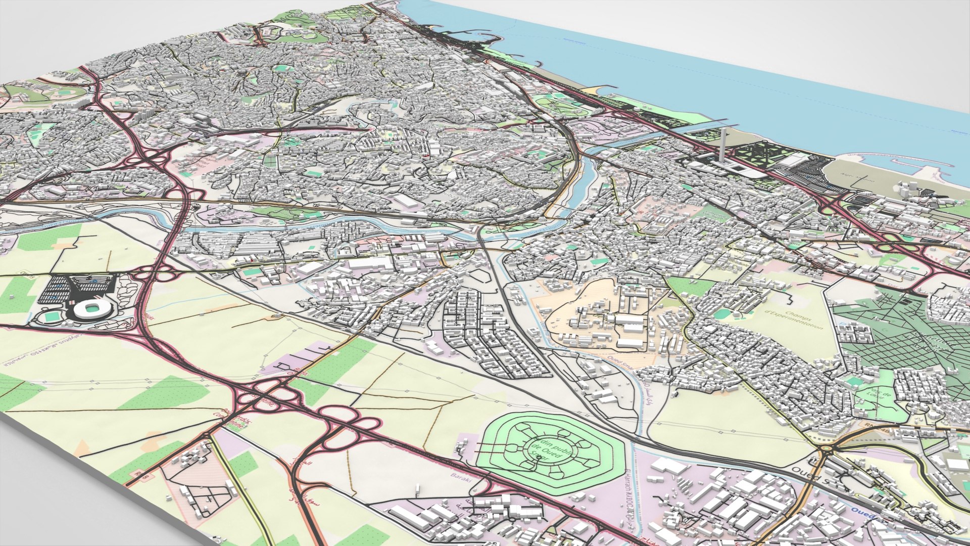 3D Cityscape Kouba Algeria - TurboSquid 2397215