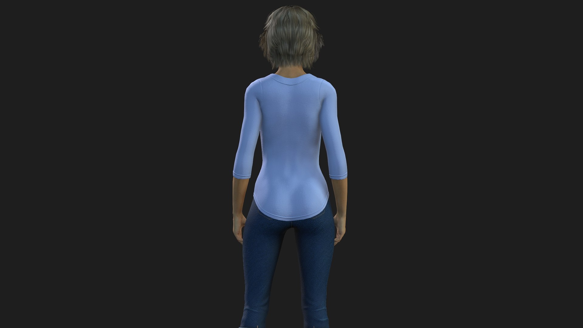 3D Model 3D Female Character Rigged Textured And Animation Ready ...