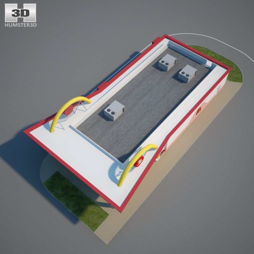 3D Model Mcdonald Restaurant - TurboSquid 1235620