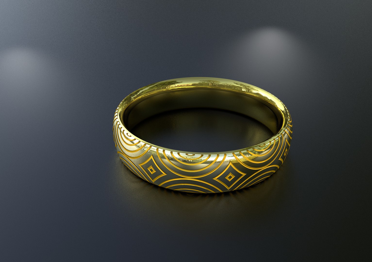 Gold ring model - TurboSquid 2053700