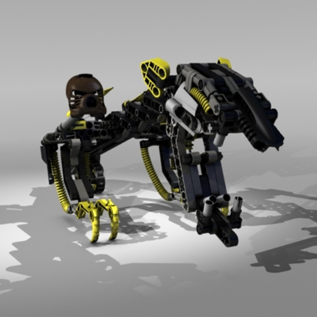 3d model lego robot bionicle