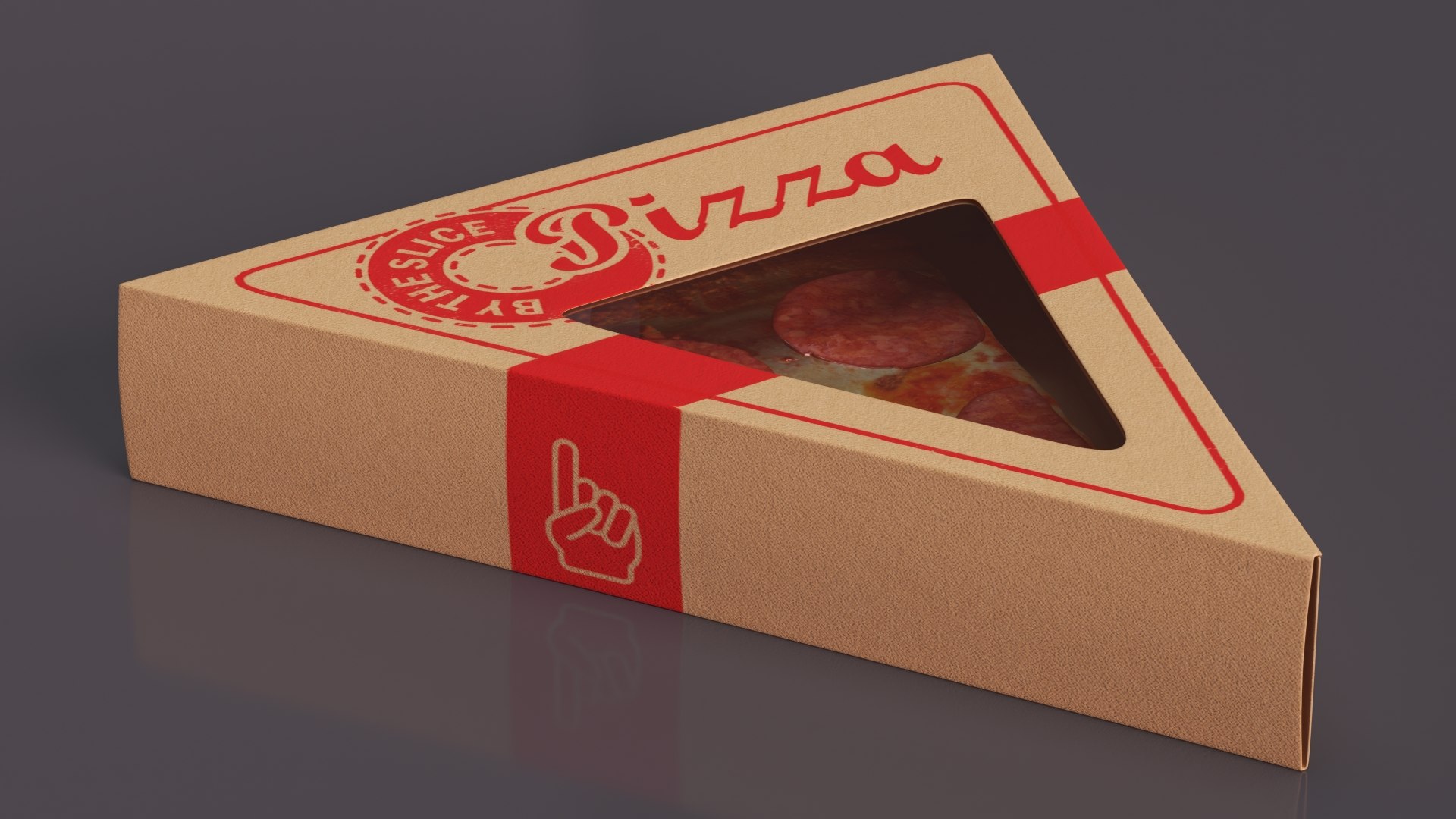 Pizza Slice In Packaging Box Model - TurboSquid 2263548