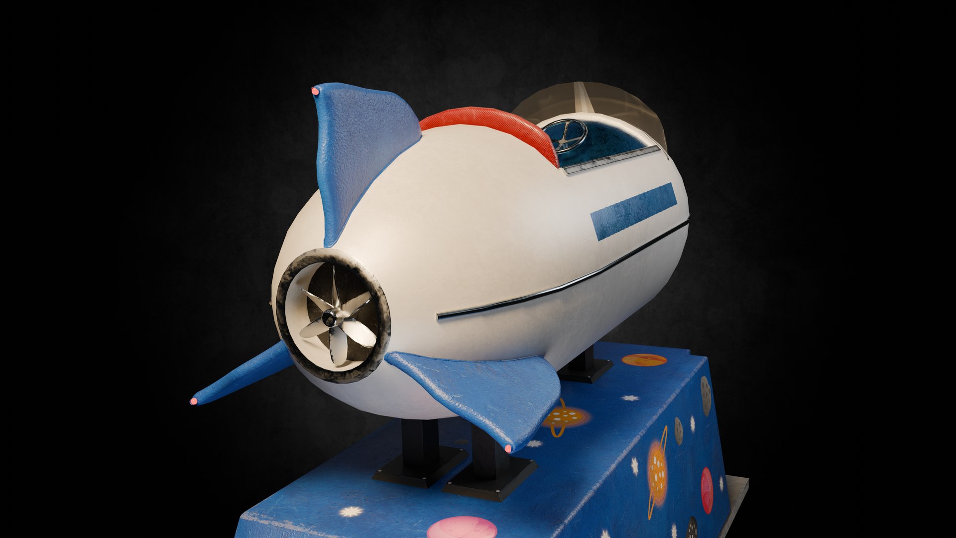 3D Spaceship Ride - Theme Park Prob - TurboSquid 2317361