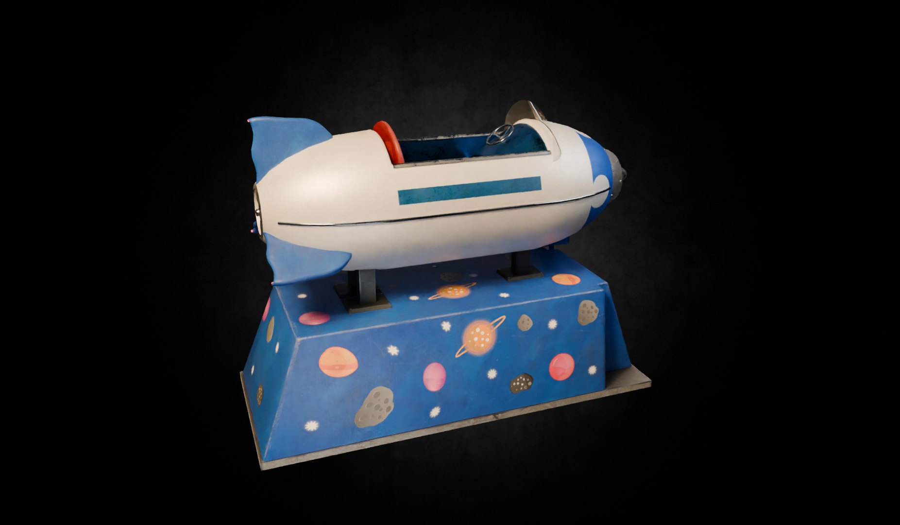 3D Spaceship Ride - Theme Park Prob - TurboSquid 2317361