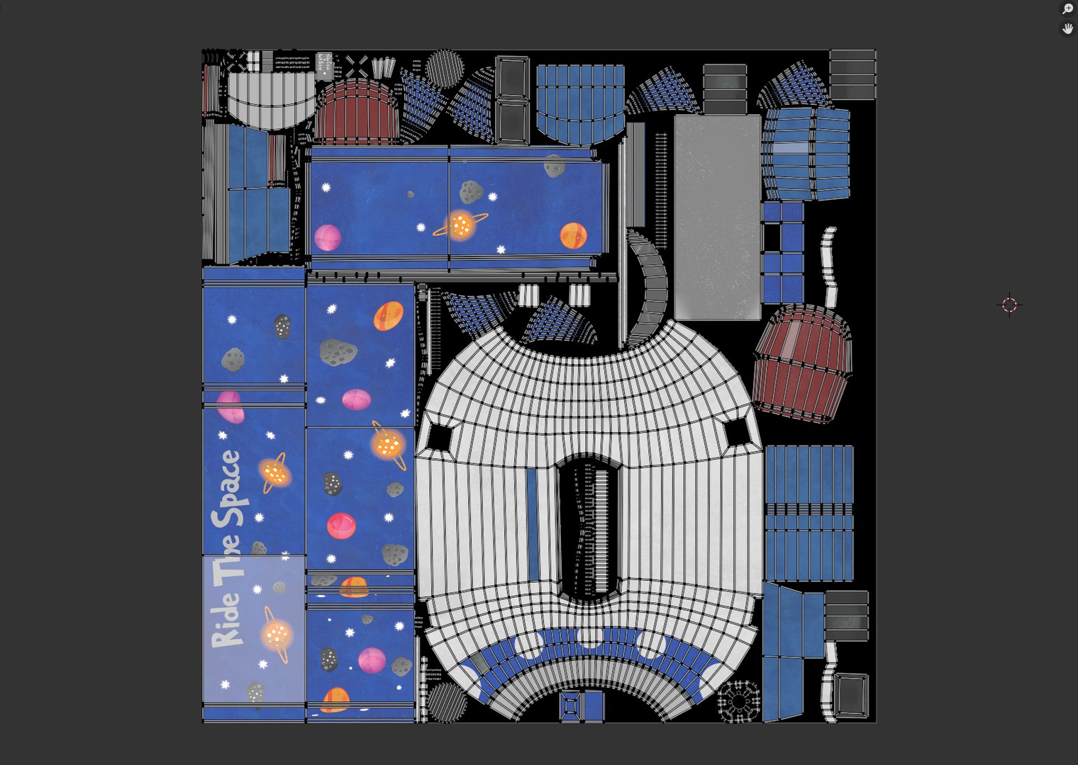 3D Spaceship Ride - Theme Park Prob - TurboSquid 2317361