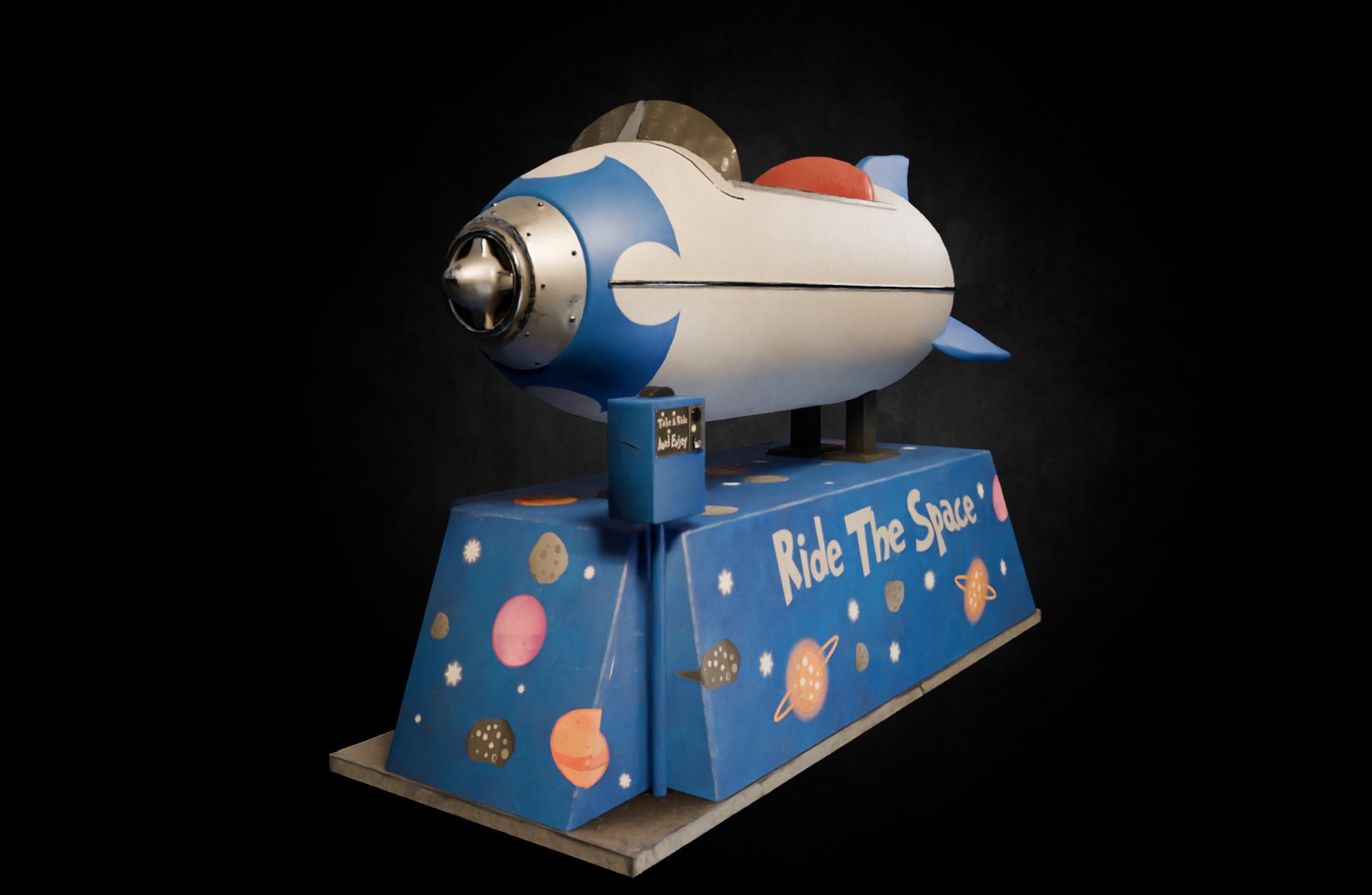 3D Spaceship Ride - Theme Park Prob - TurboSquid 2317361