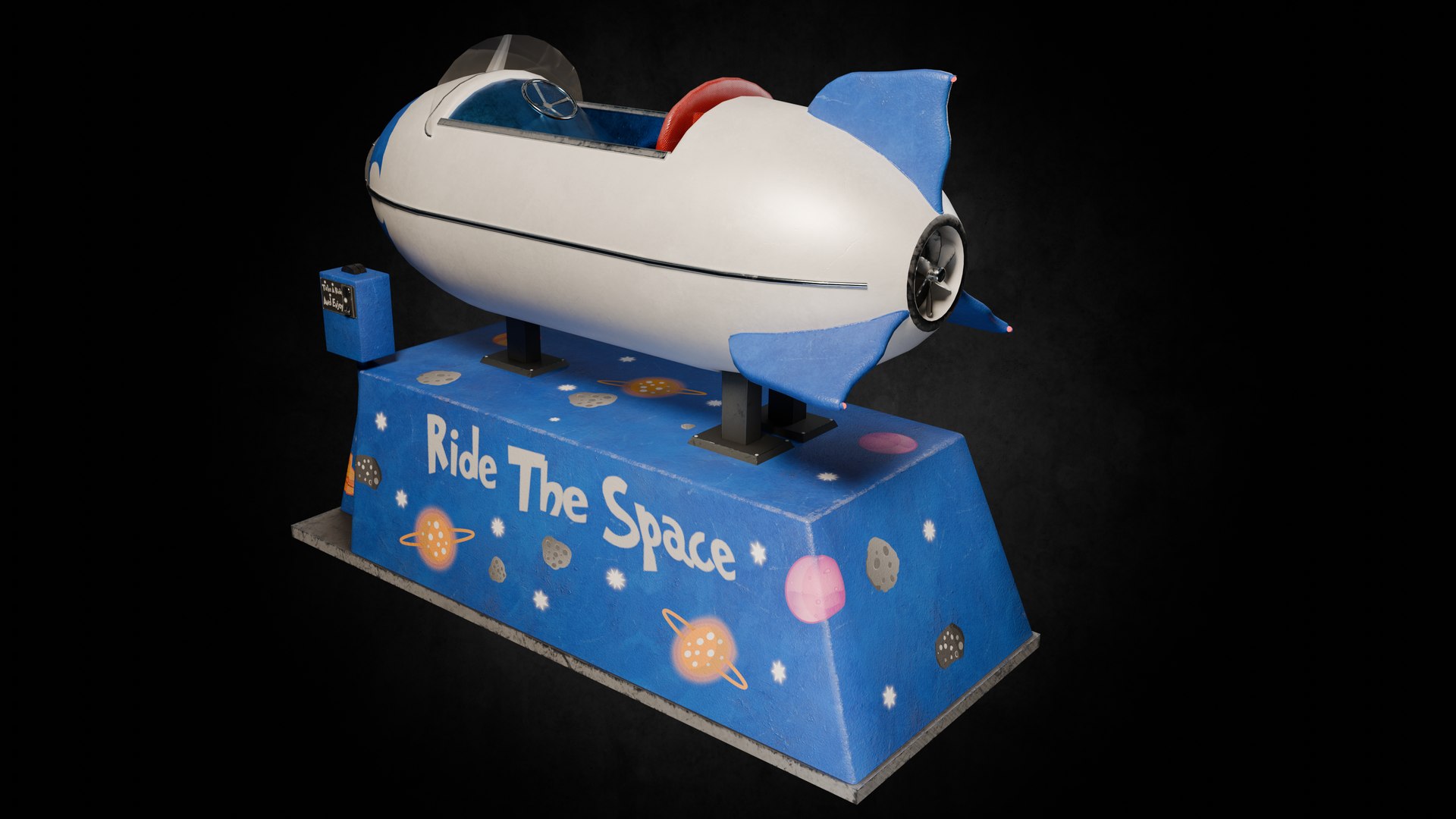 3D Spaceship Ride - Theme Park Prob - TurboSquid 2317361