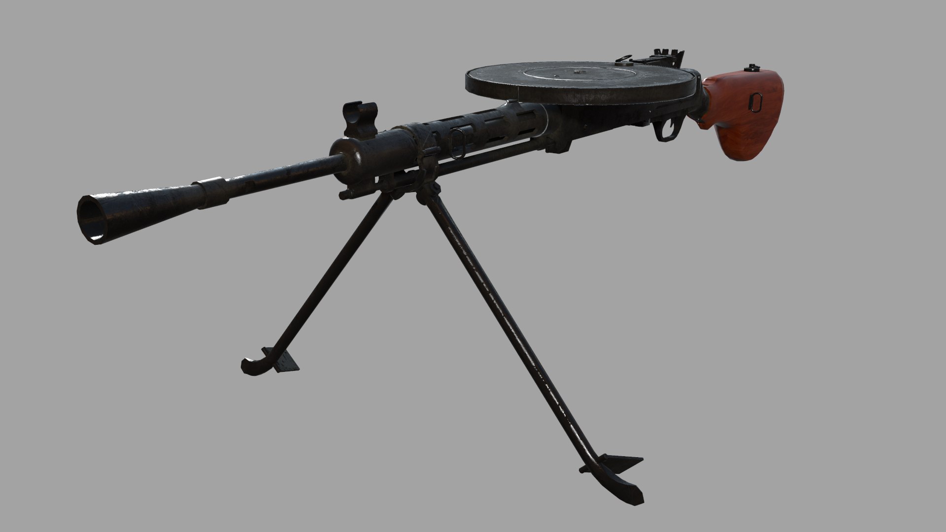 3d Model Dp-28 Machine Gun