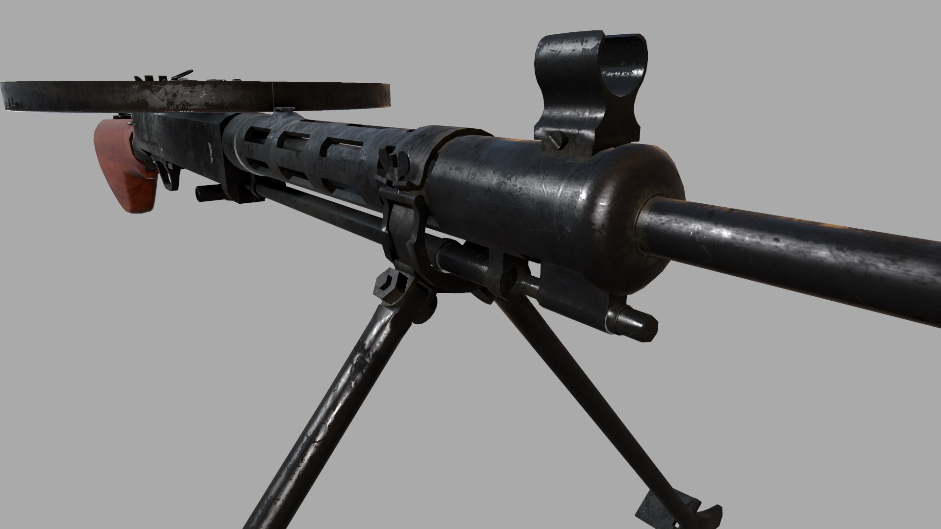 3d Model Dp-28 Machine Gun