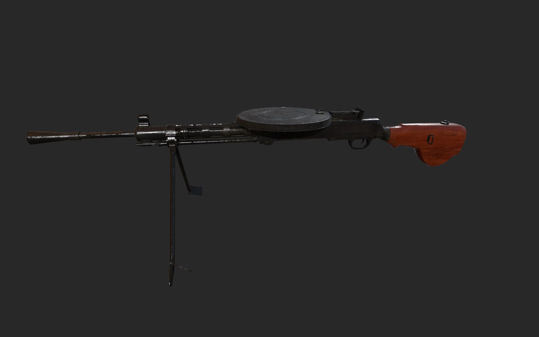 3d Model Dp-28 Machine Gun