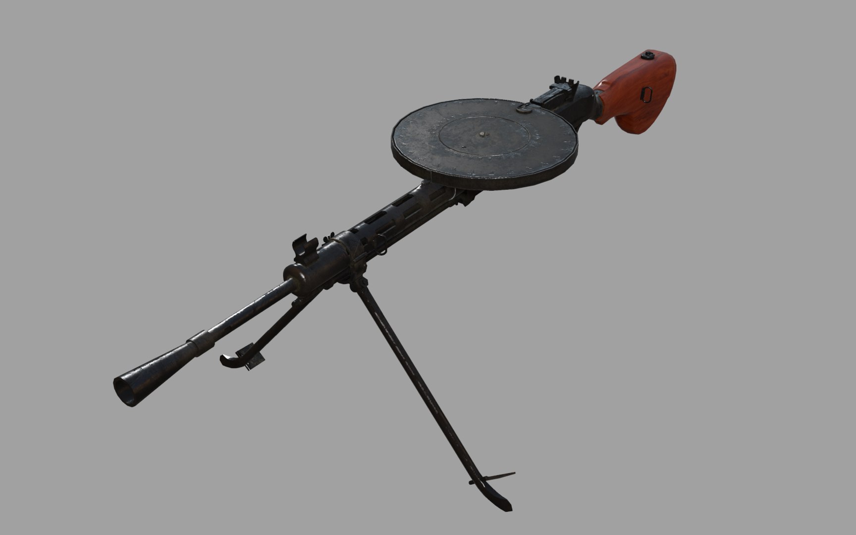 3d Model Dp-28 Machine Gun