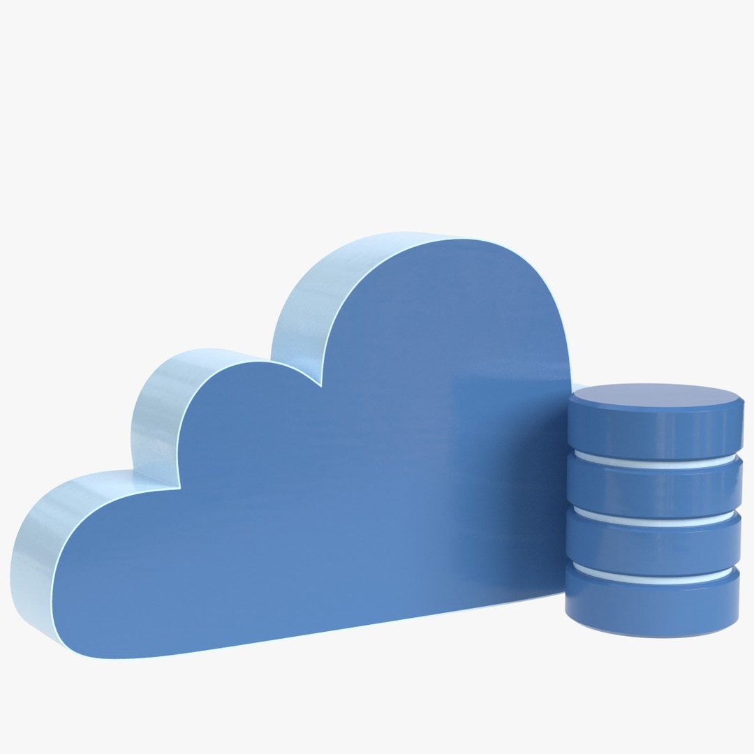 3D Cloud Storage Icon Model - TurboSquid 1572247
