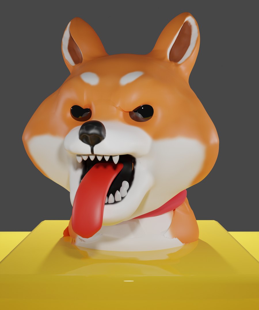 3D Half-body Shiba Inu Model - TurboSquid 2062255