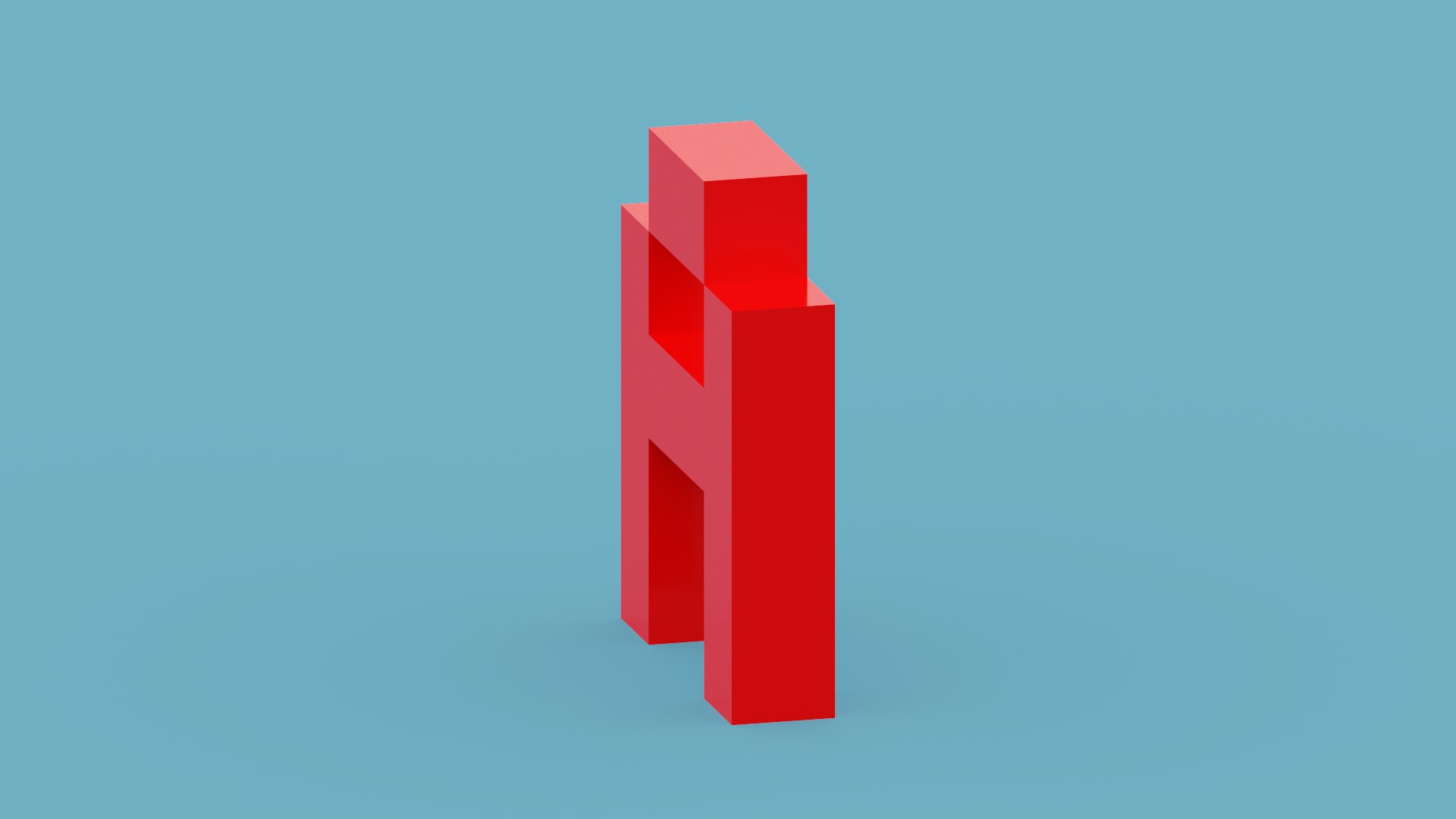 3D Pixel Letter A - TurboSquid 1980929