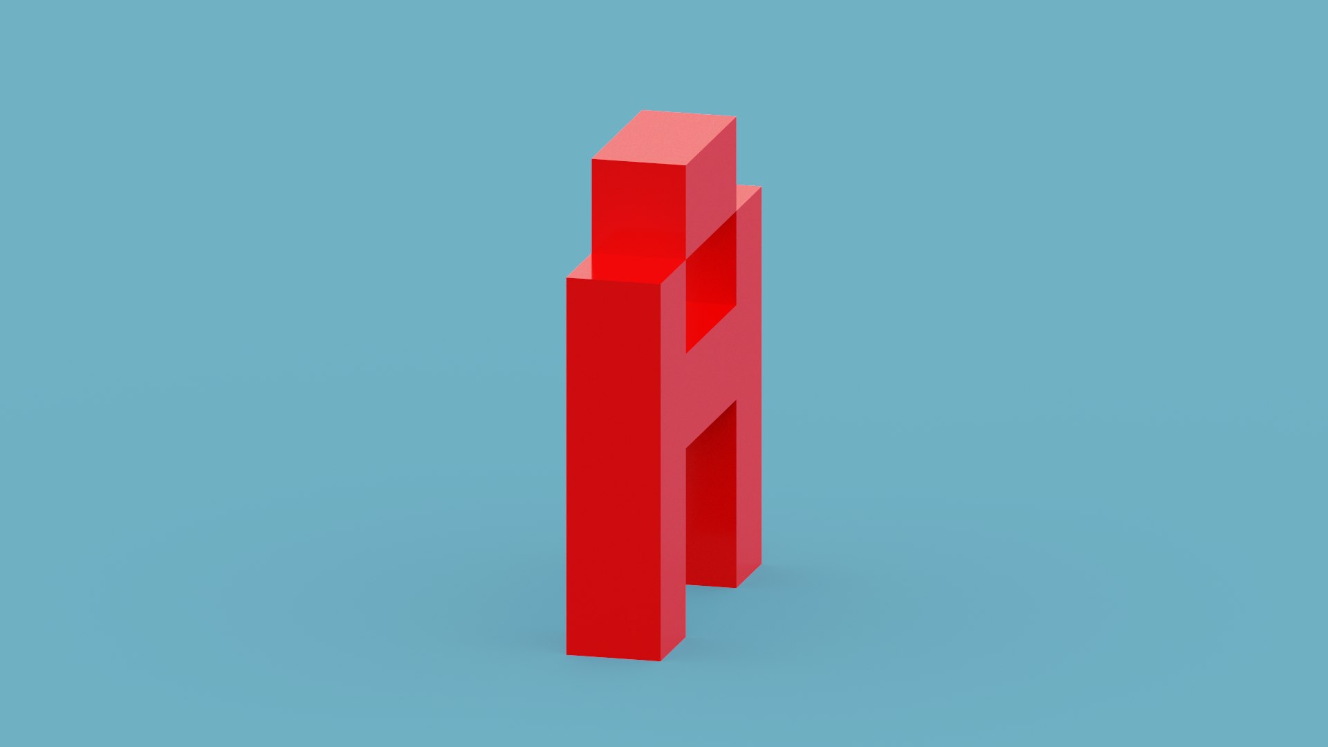 3D Pixel Letter A - TurboSquid 1980929