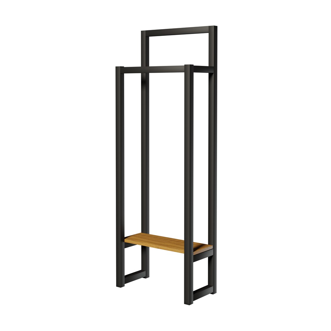 3D Realistic Loft Outdoor Clothes Hanger - TurboSquid 2076577