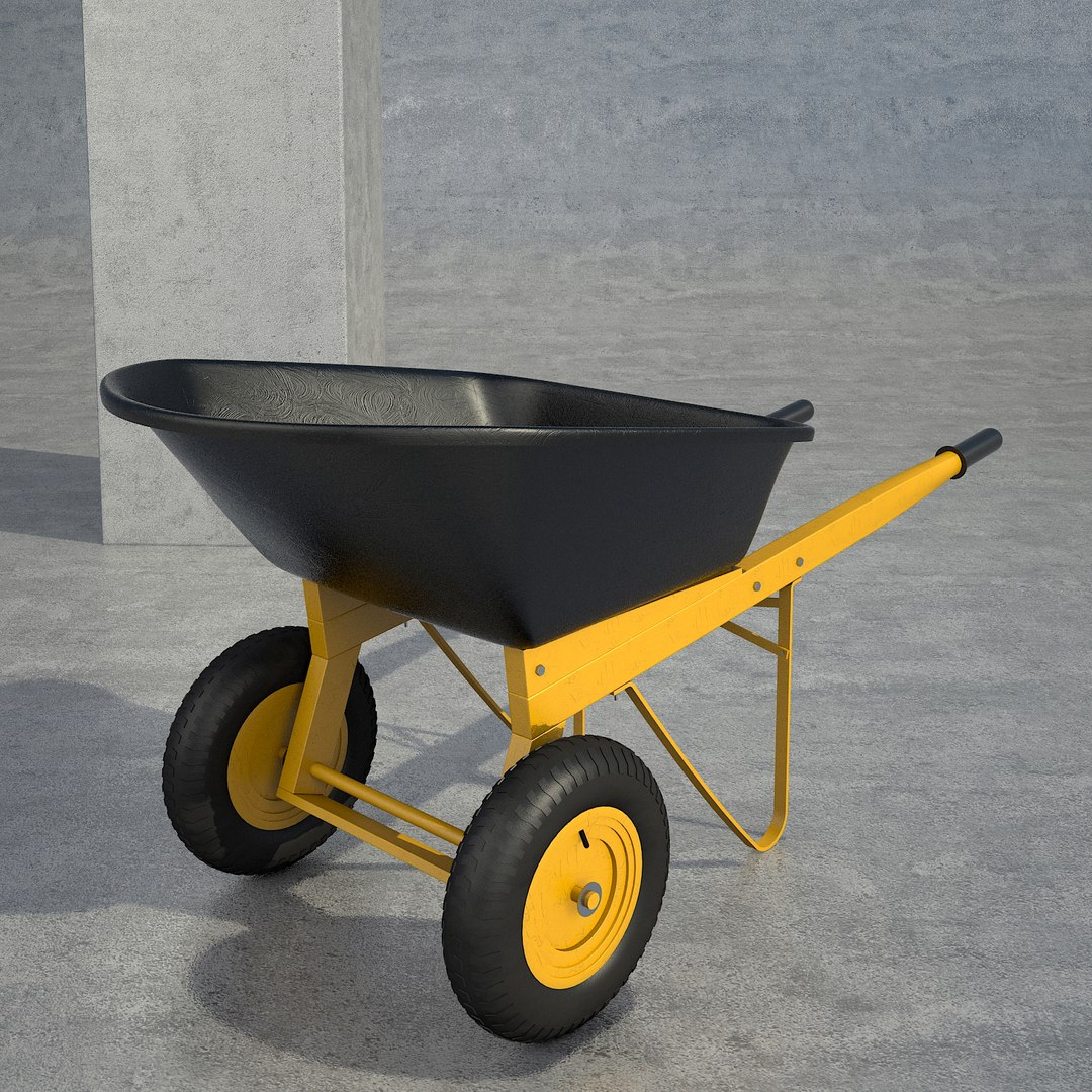 Builders Wheelbarrow 3d Model