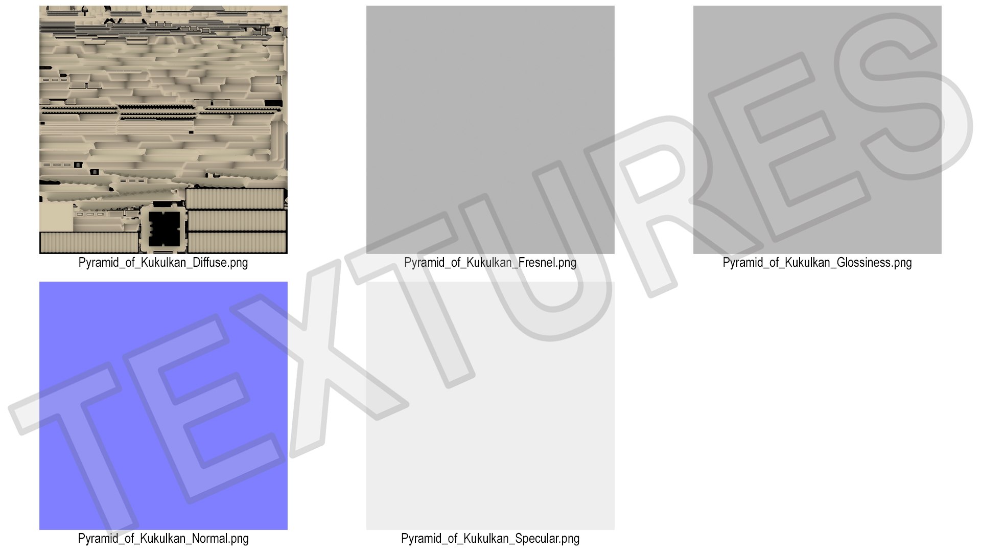 Low Poly Cartoon Model Pyramid Of Kukulkan 3D Model - TurboSquid 2383193