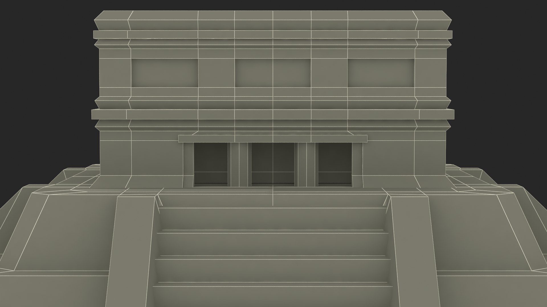 Low Poly Cartoon Model Pyramid Of Kukulkan 3D Model - TurboSquid 2383193