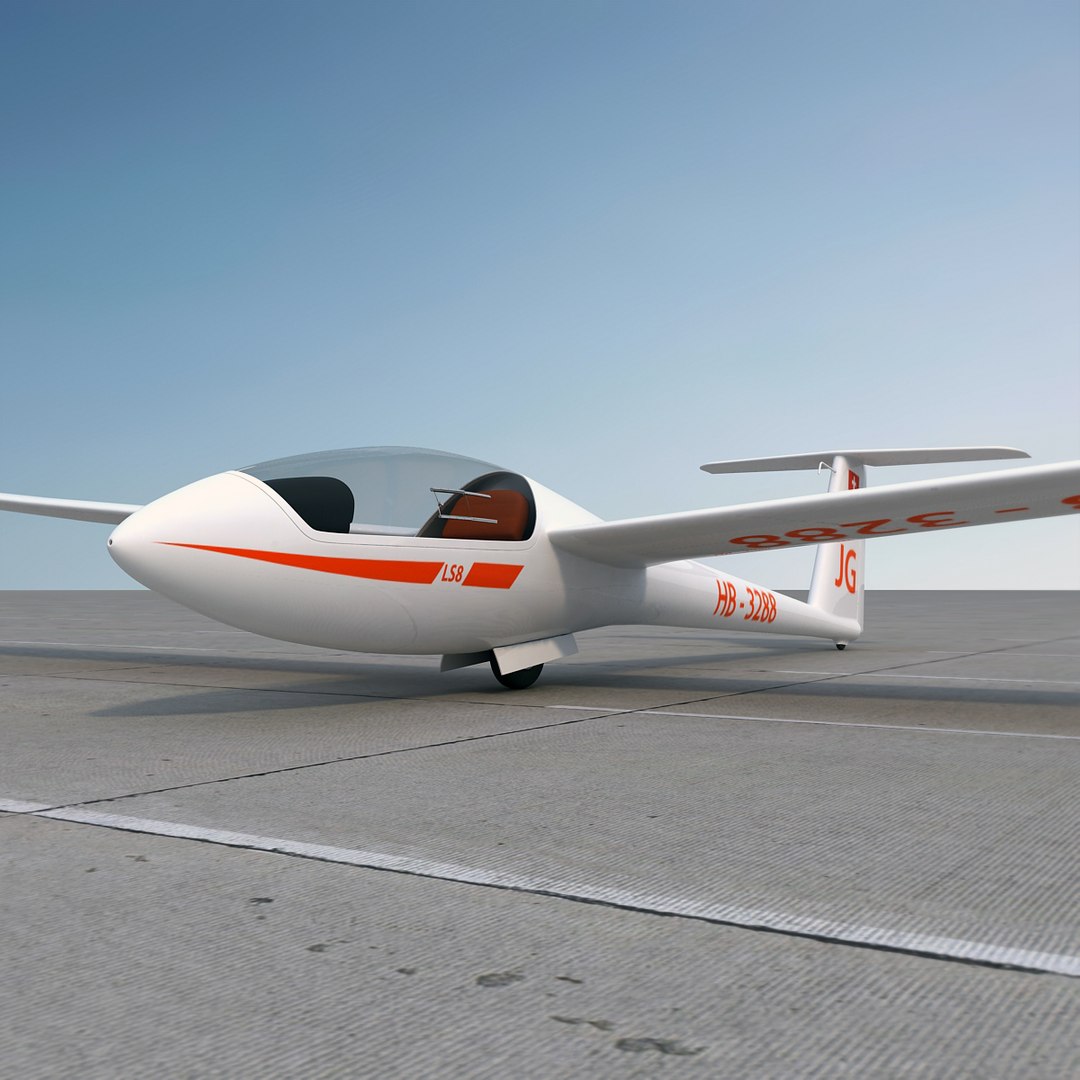 Rolladen-schneider Ls8 Glider 3d Model