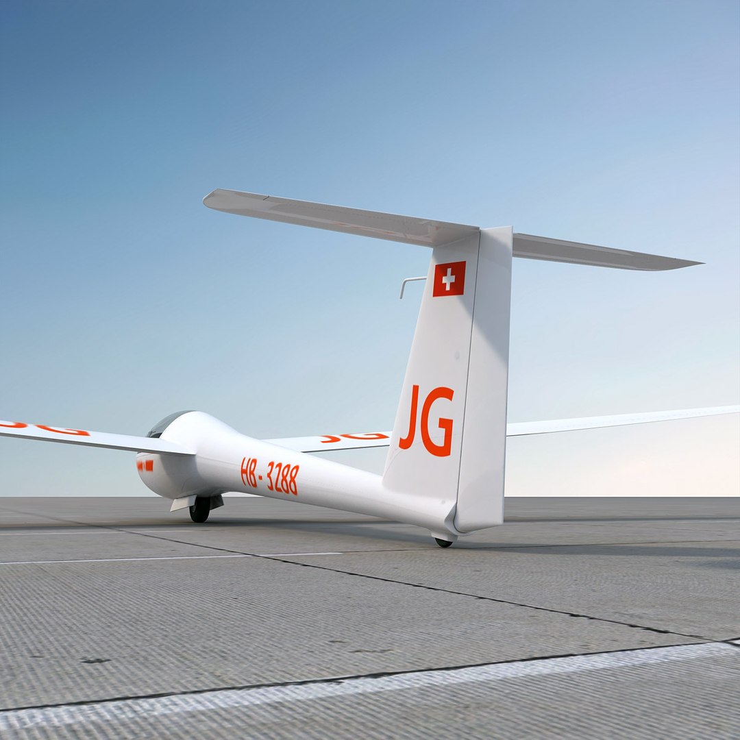 Rolladen-schneider Ls8 Glider 3d Model
