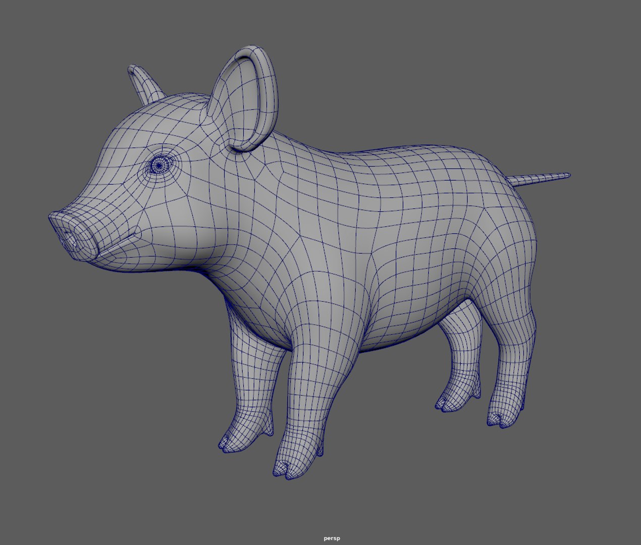 Pig cartoon 3D model - TurboSquid 1473738