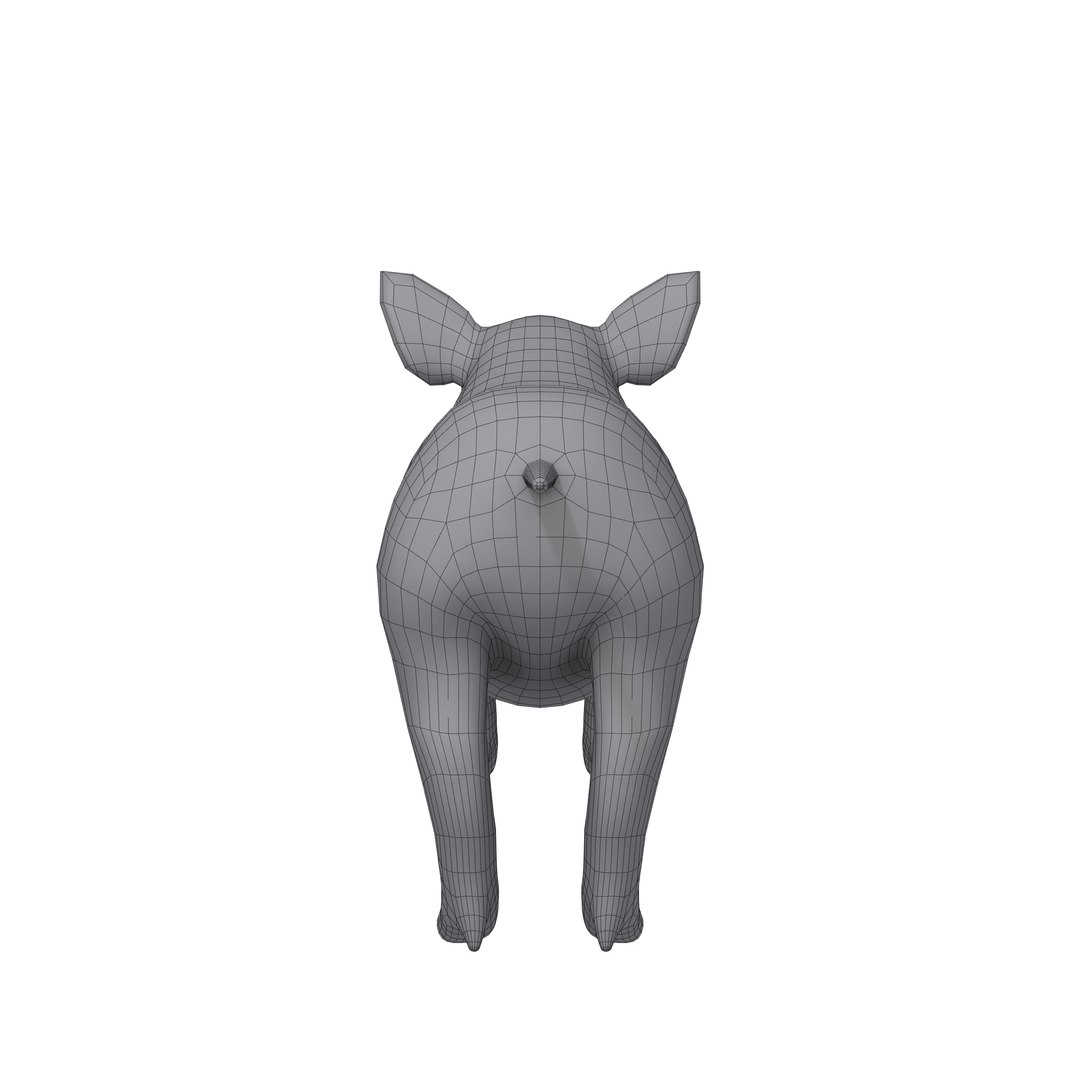 Pig cartoon 3D model - TurboSquid 1473738