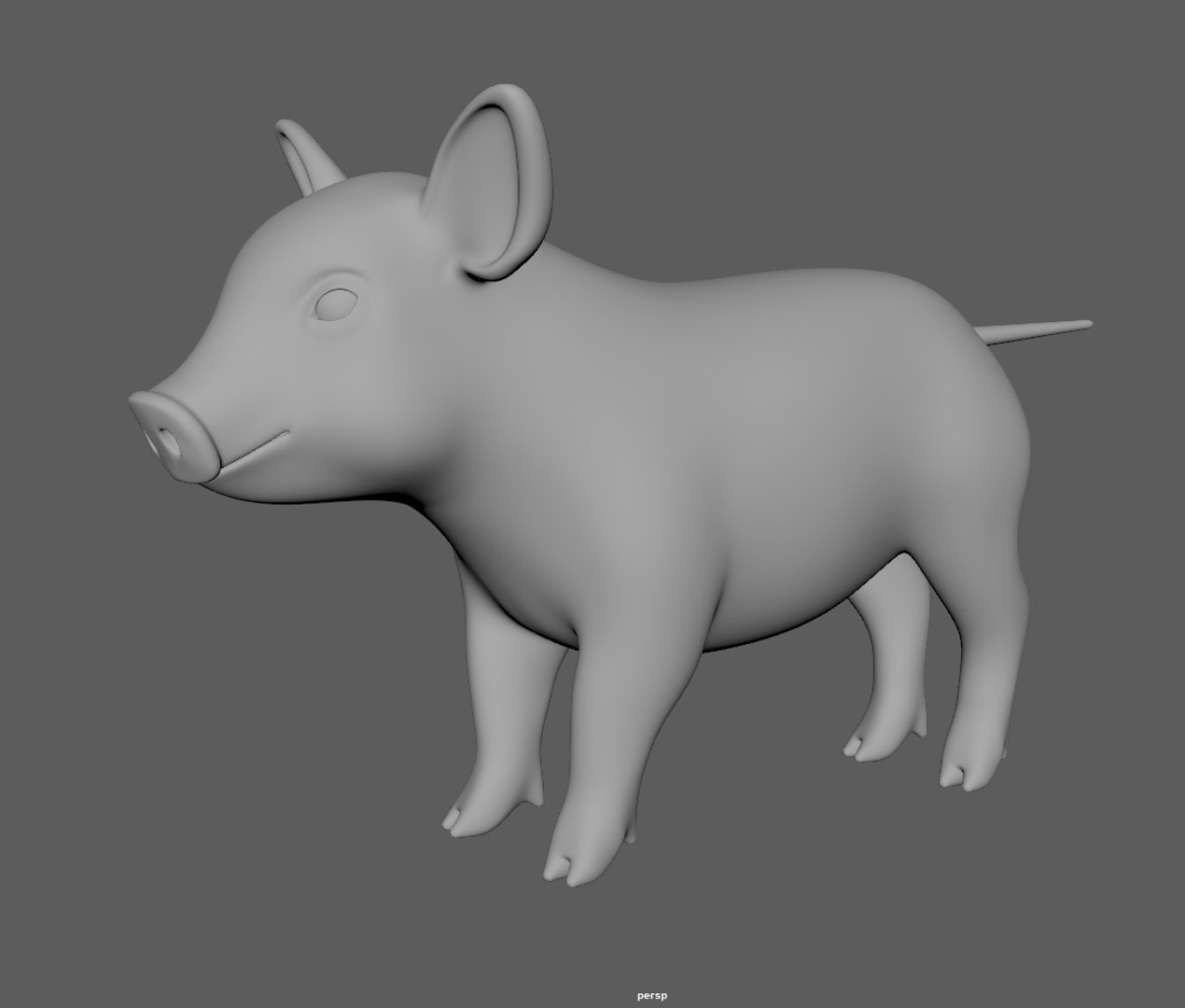 Pig cartoon 3D model - TurboSquid 1473738