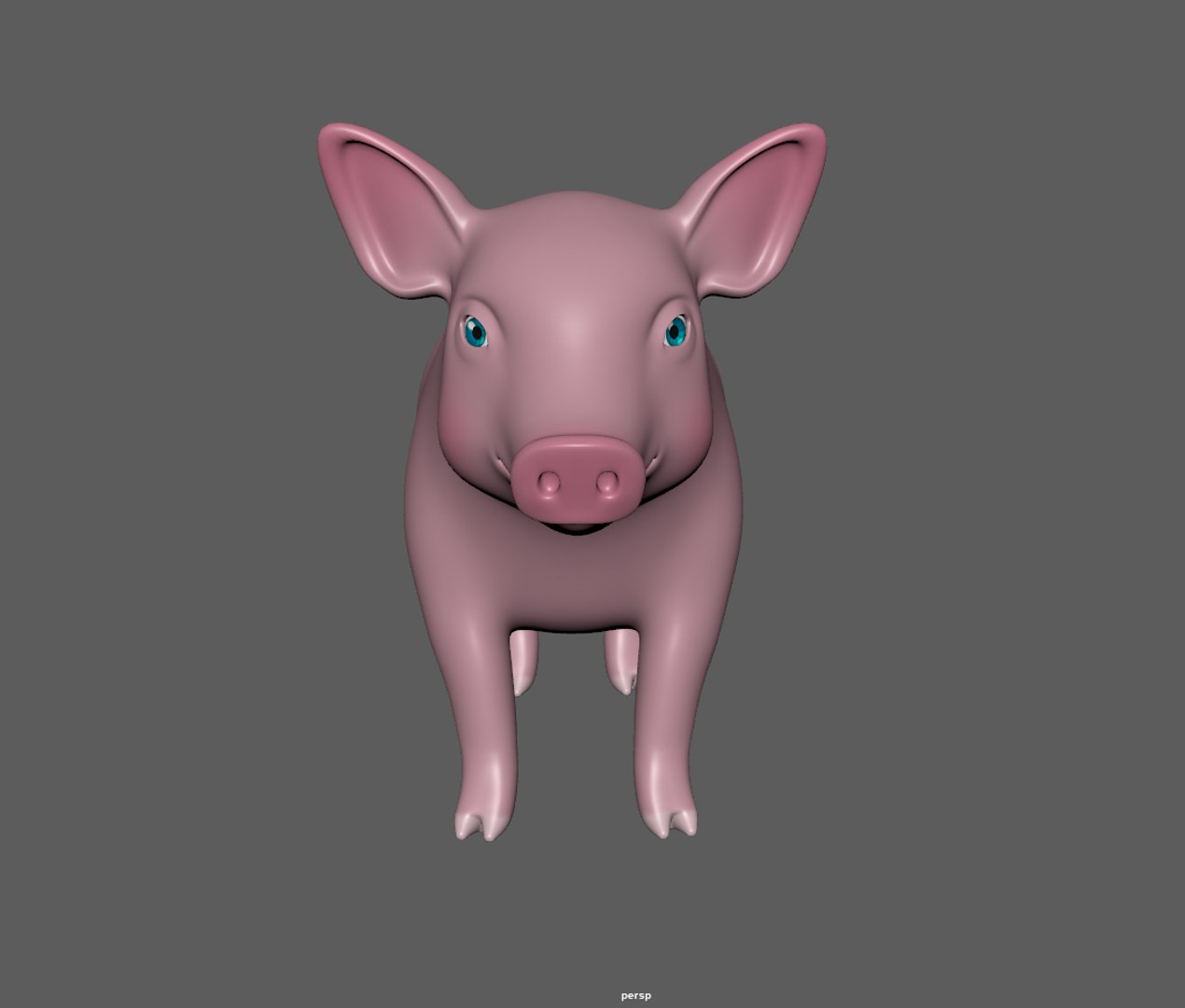 Pig cartoon 3D model - TurboSquid 1473738