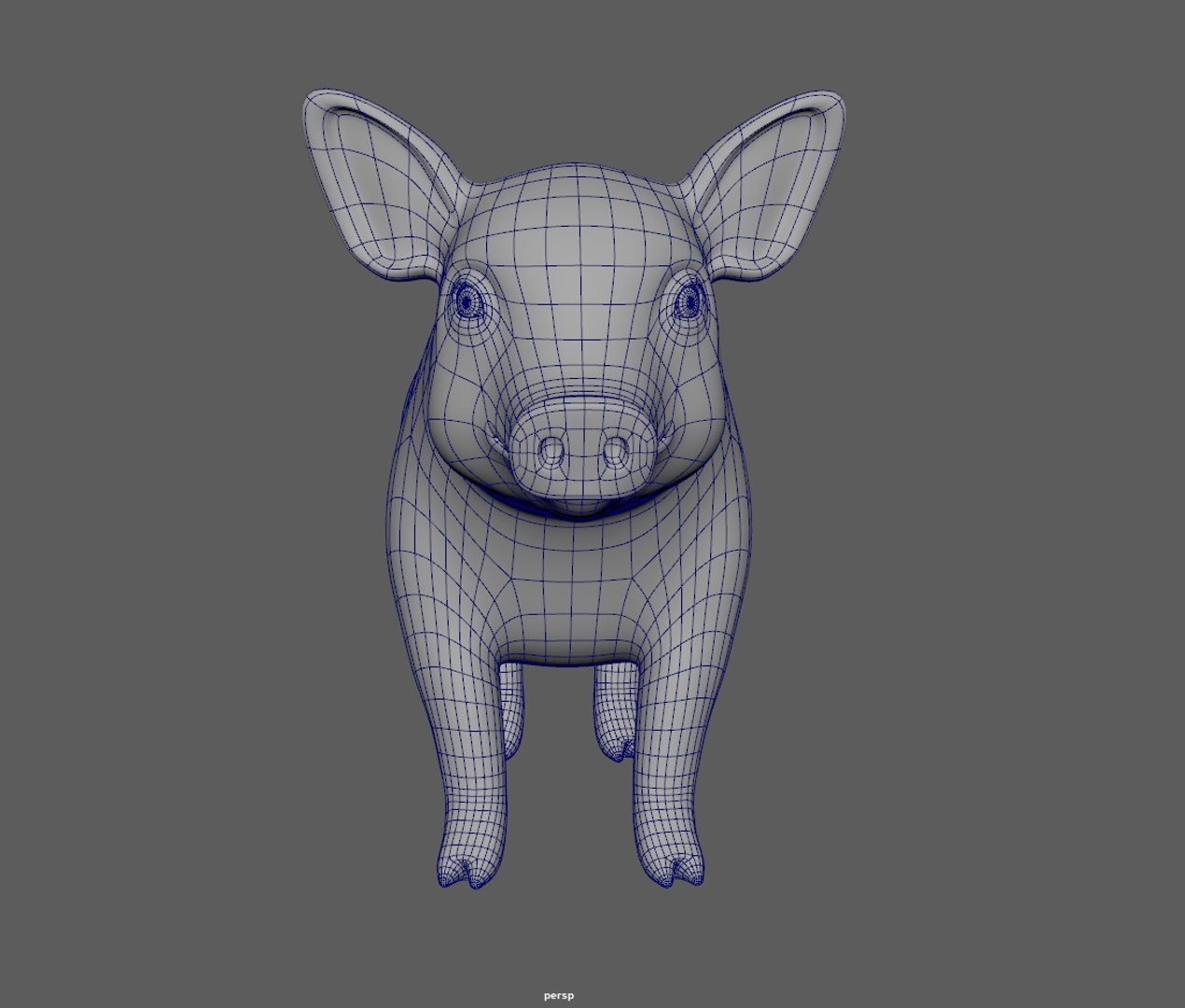 Pig cartoon 3D model - TurboSquid 1473738