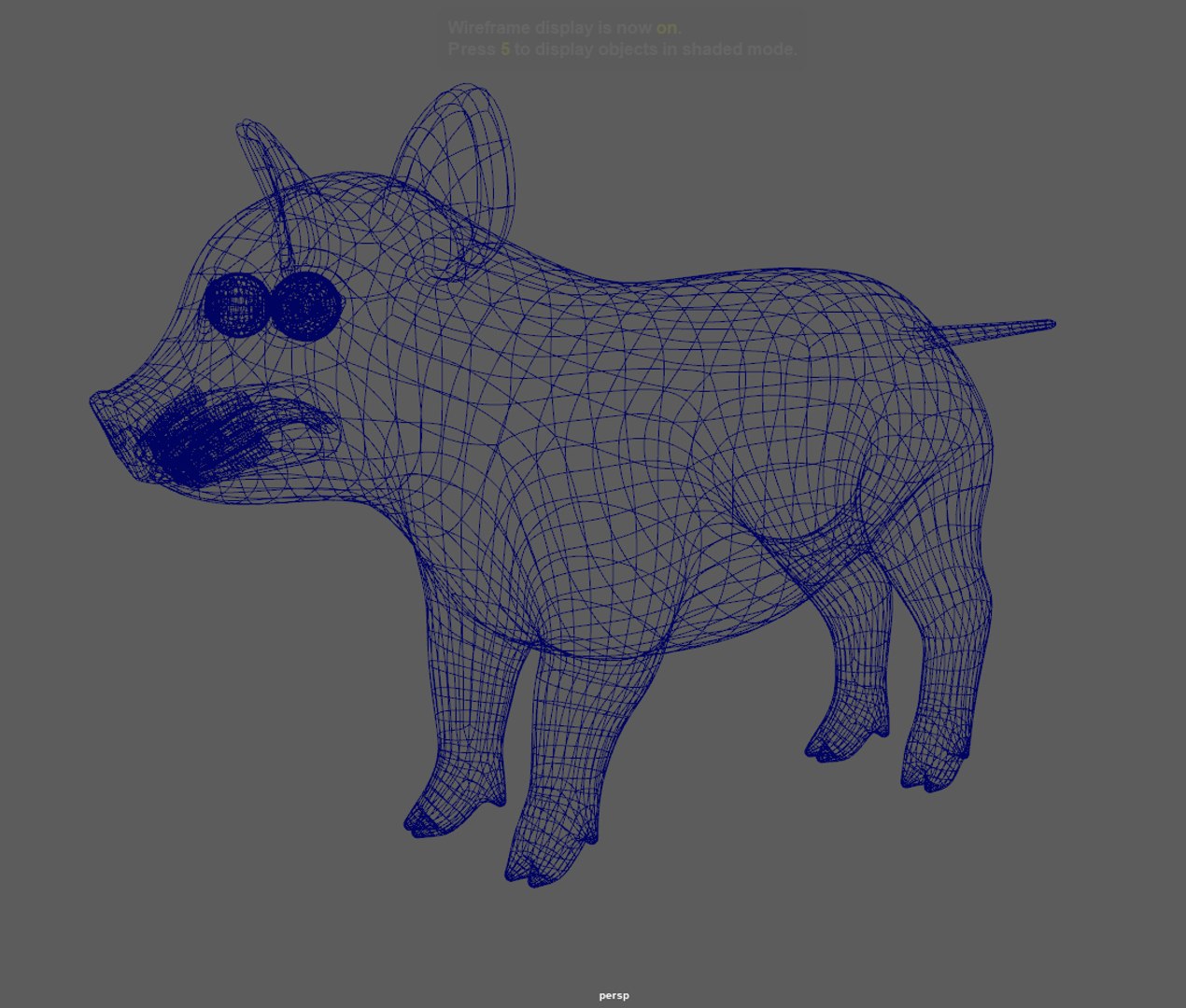 Pig cartoon 3D model - TurboSquid 1473738