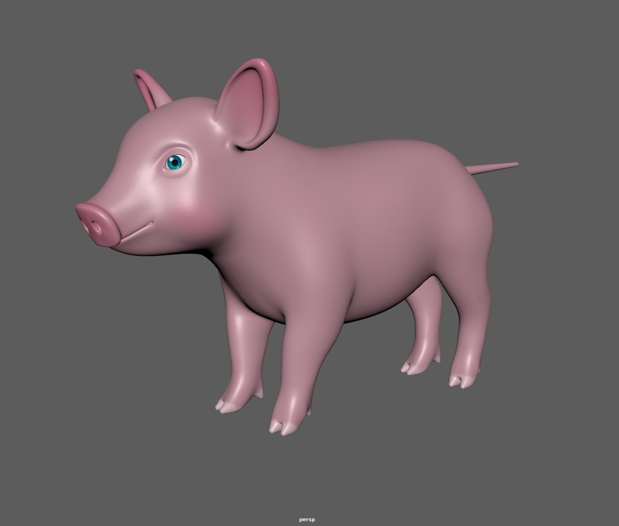 Pig cartoon 3D model - TurboSquid 1473738