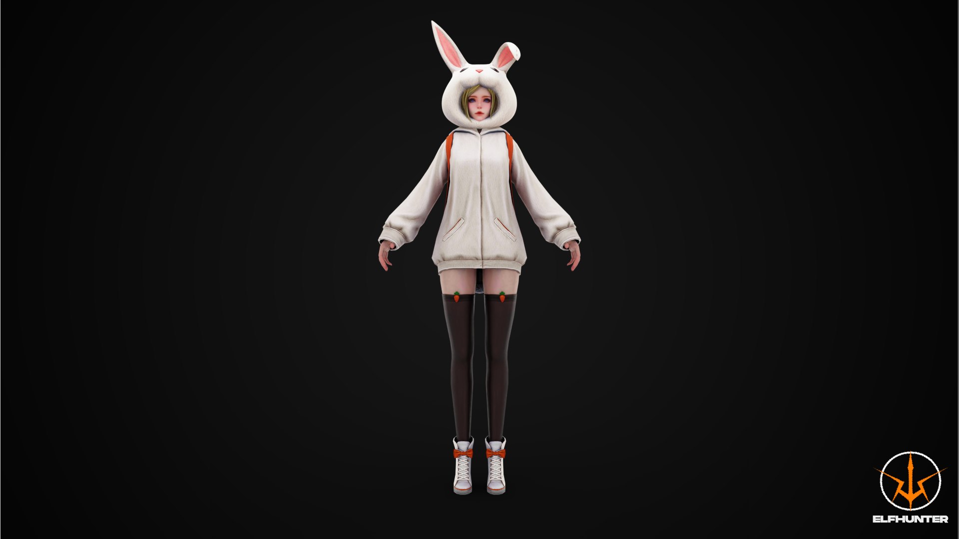 3D EXCLUSIVE ELF RABBIT - TurboSquid 2091290