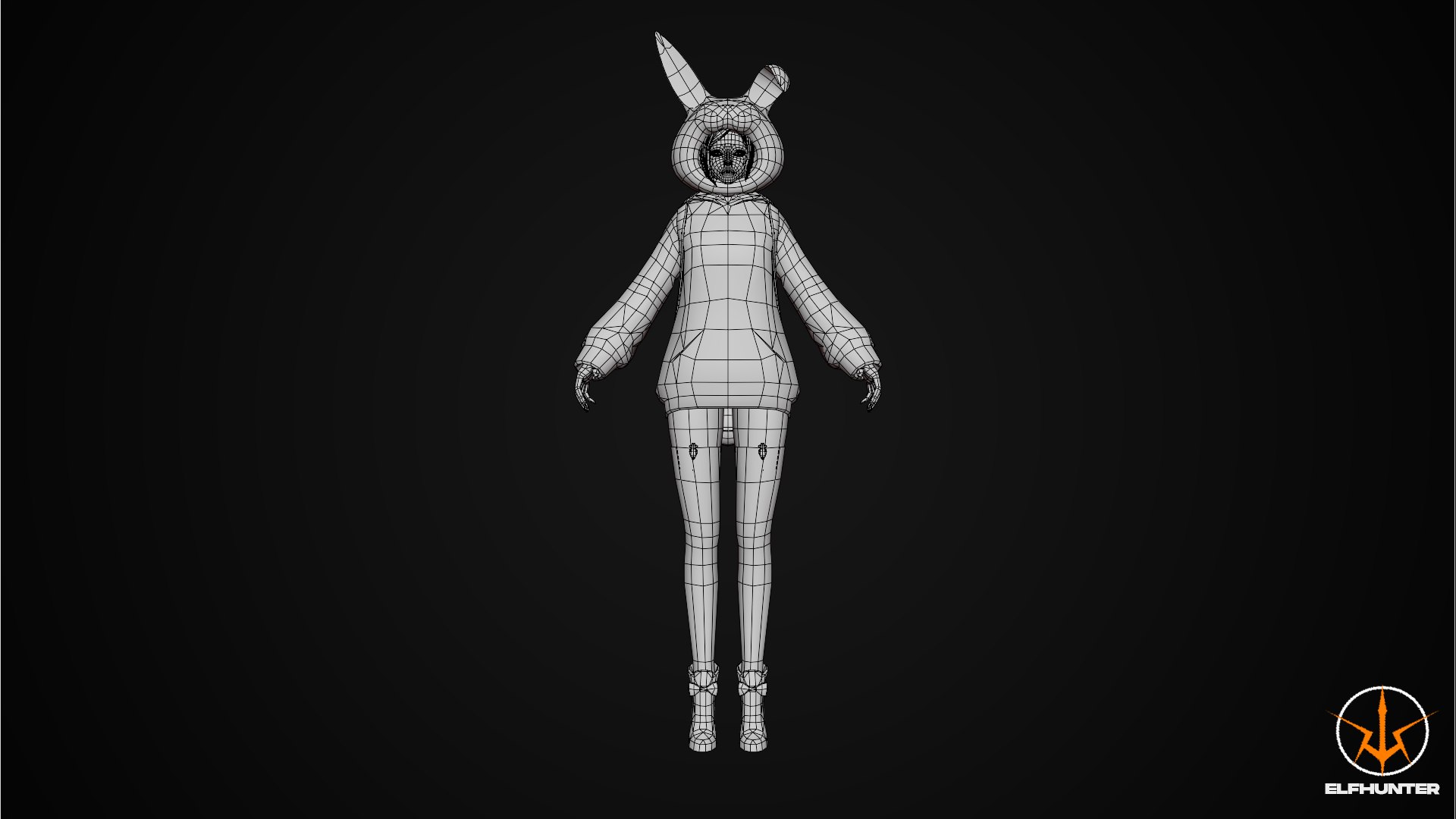 3D EXCLUSIVE ELF RABBIT - TurboSquid 2091290