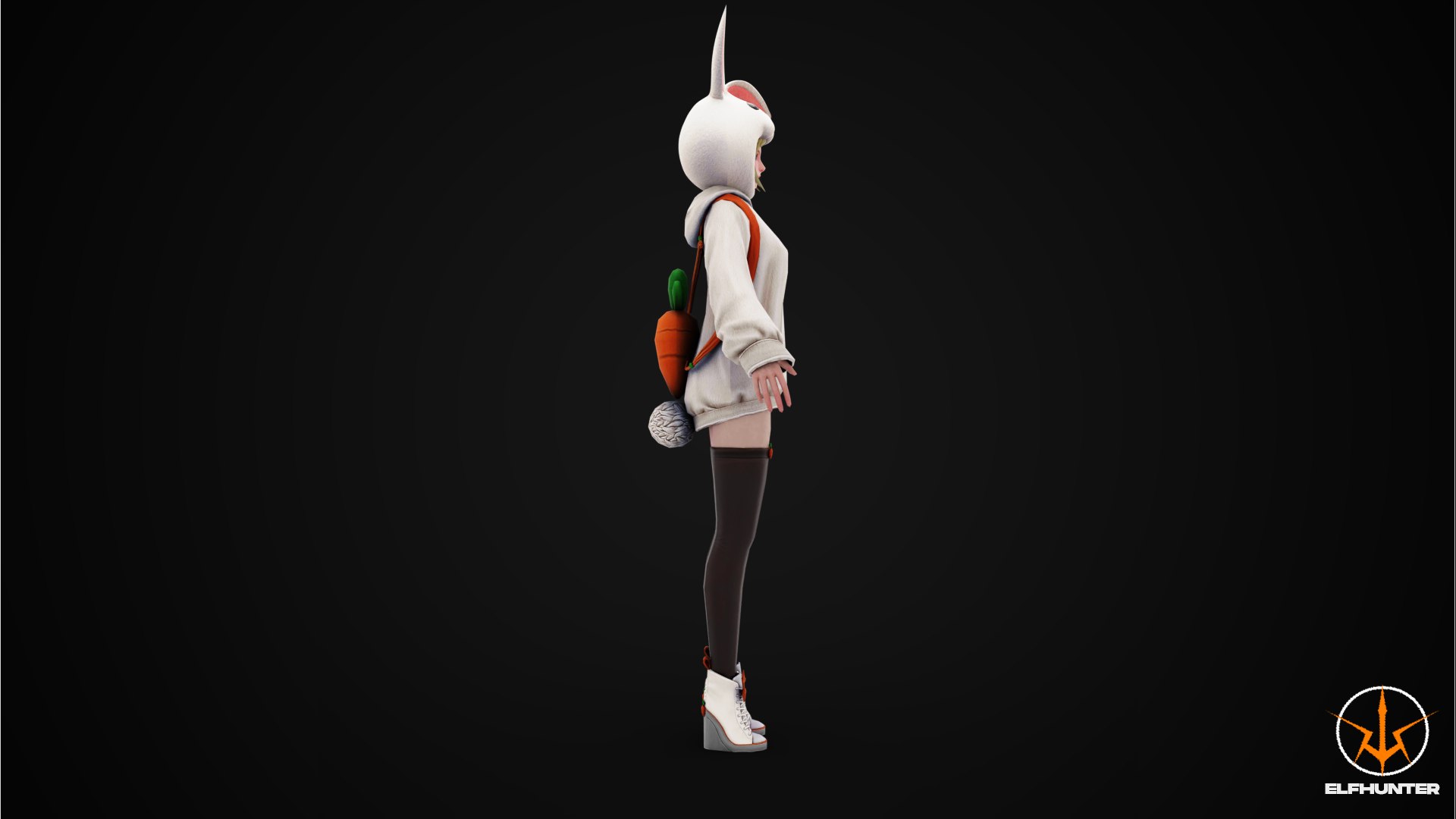 3D EXCLUSIVE ELF RABBIT - TurboSquid 2091290