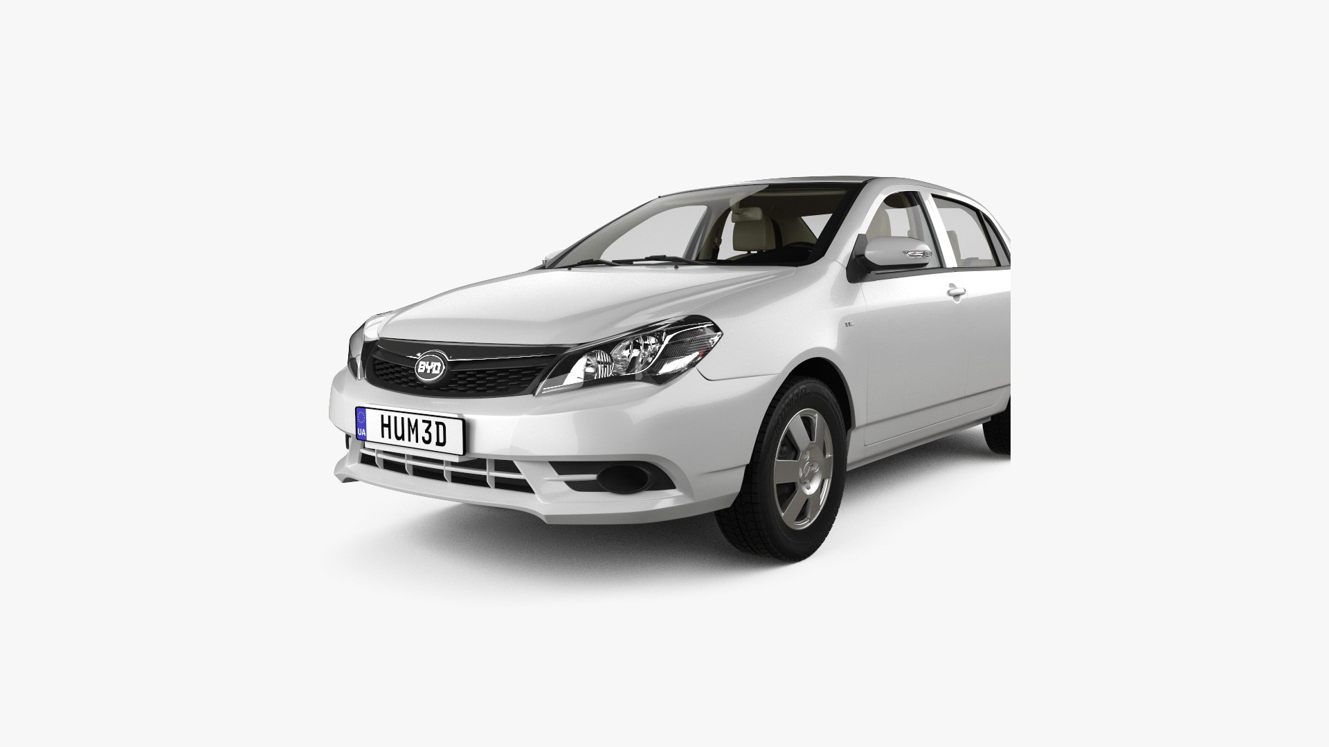 3D BYD F3 With HQ Interior 2014 - TurboSquid 2101676