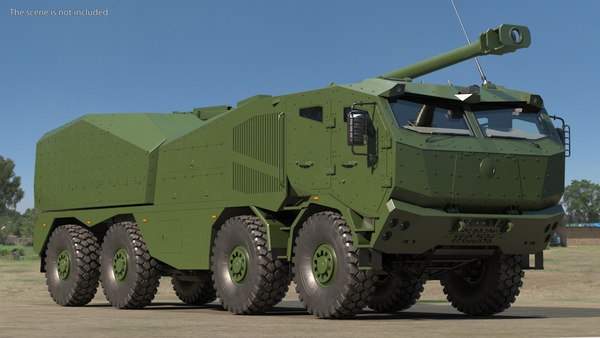 modelo 3d Obús militar Morana Green - TurboSquid 2295955