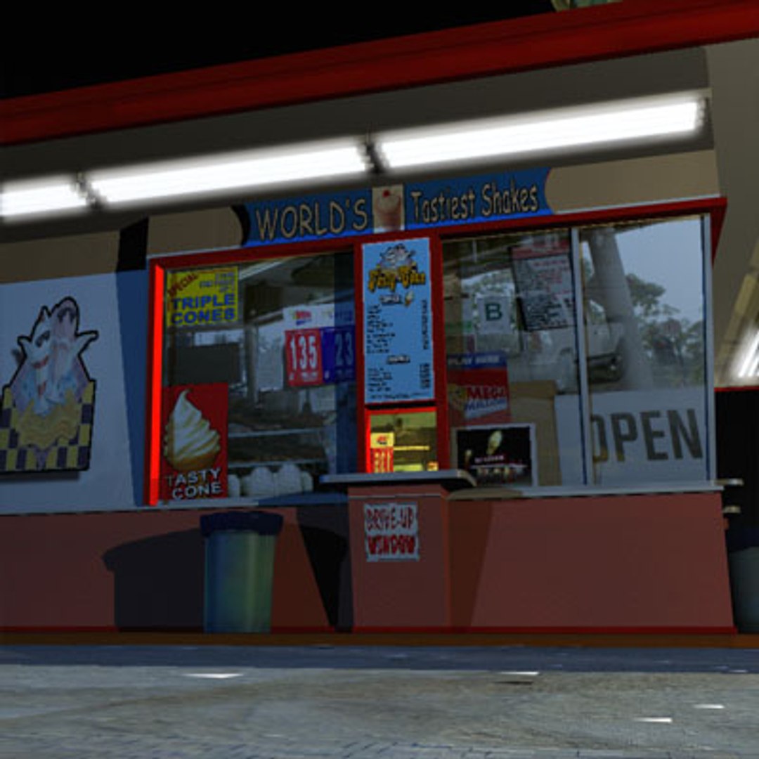 3d ice cream drive 01