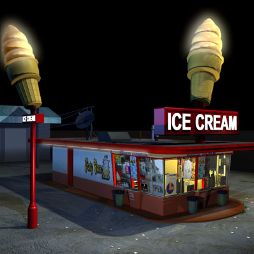 3d ice cream drive 01