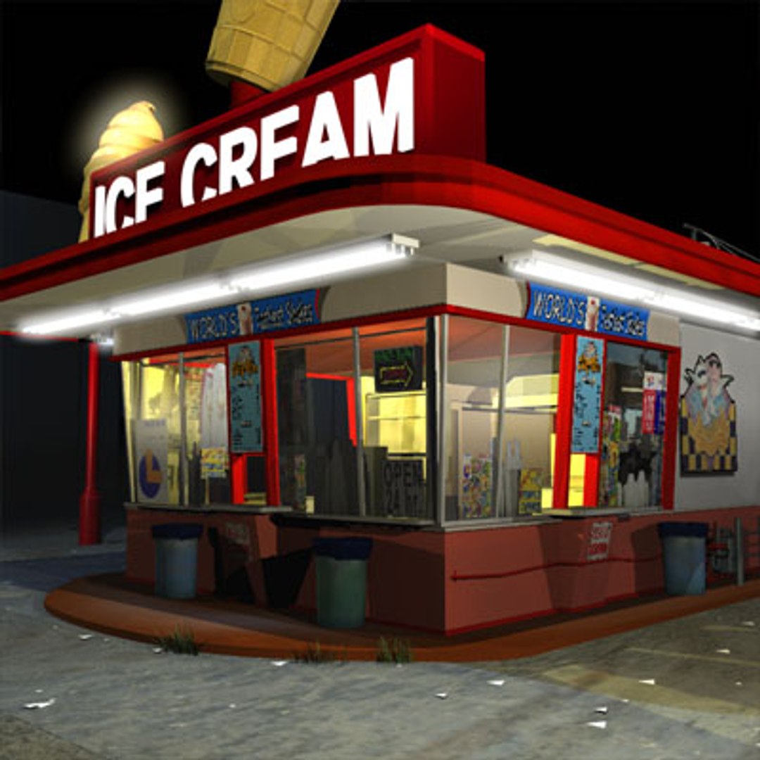 3d ice cream drive 01