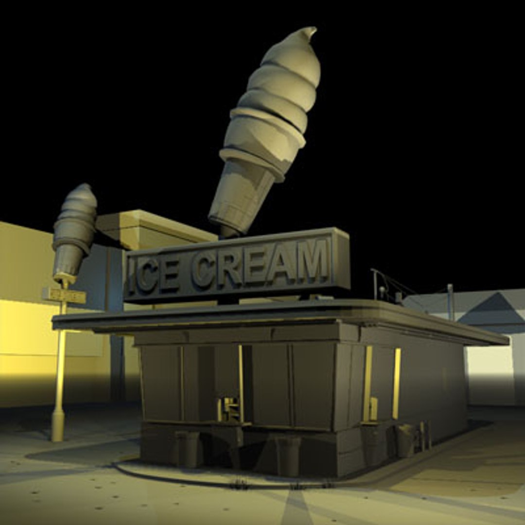 3d ice cream drive 01