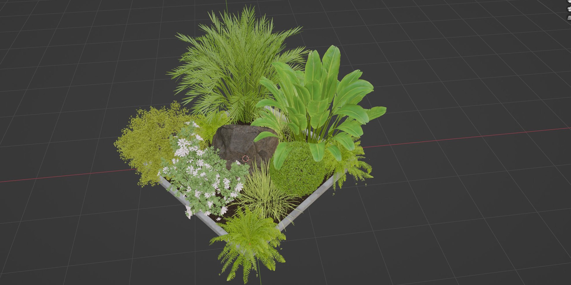 3D Outdoor Garden Plants Collection Vol 97-Blender - TurboSquid 2134637