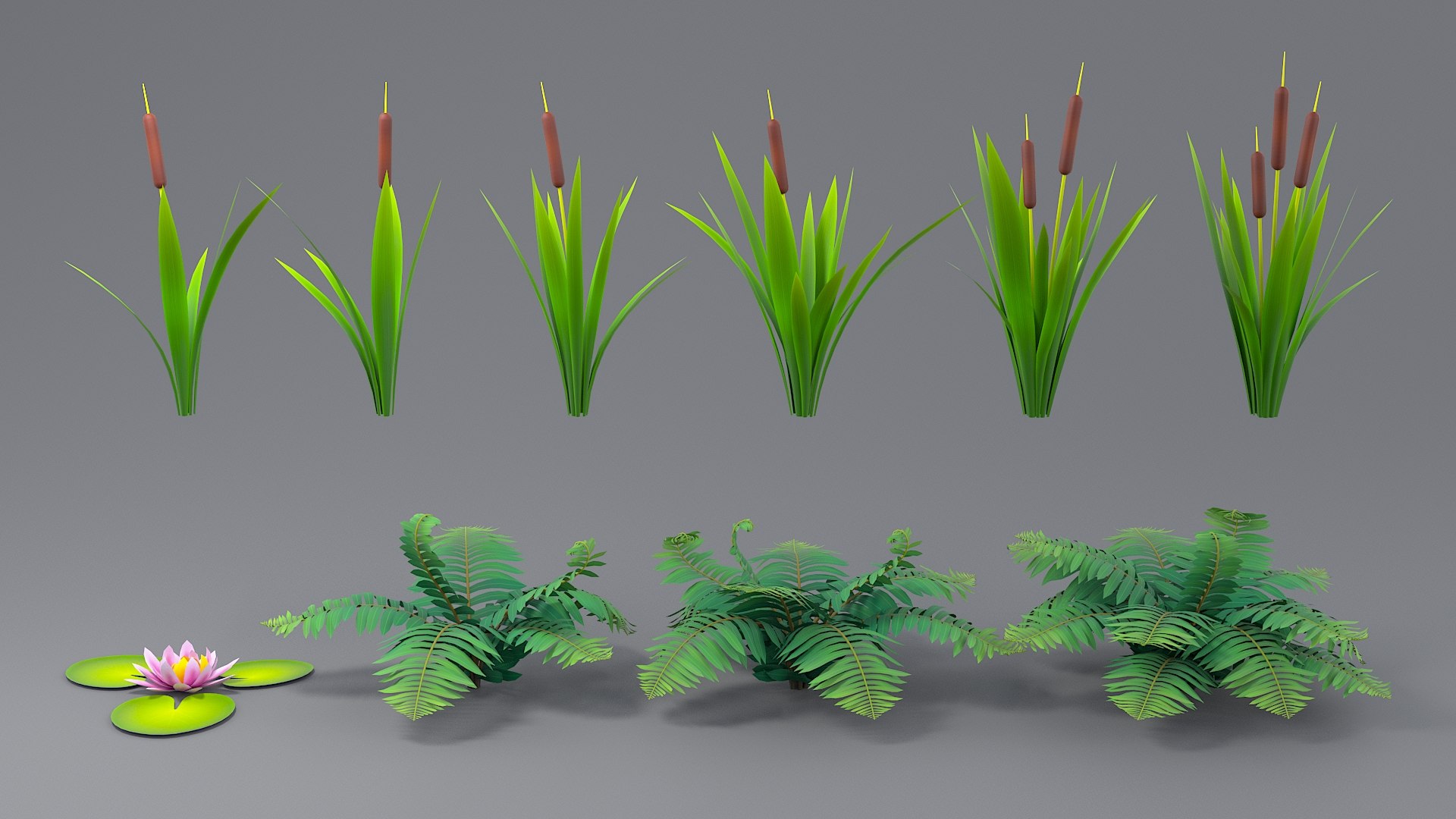 3D model Cartoon Foliage Collection - TurboSquid 2062360