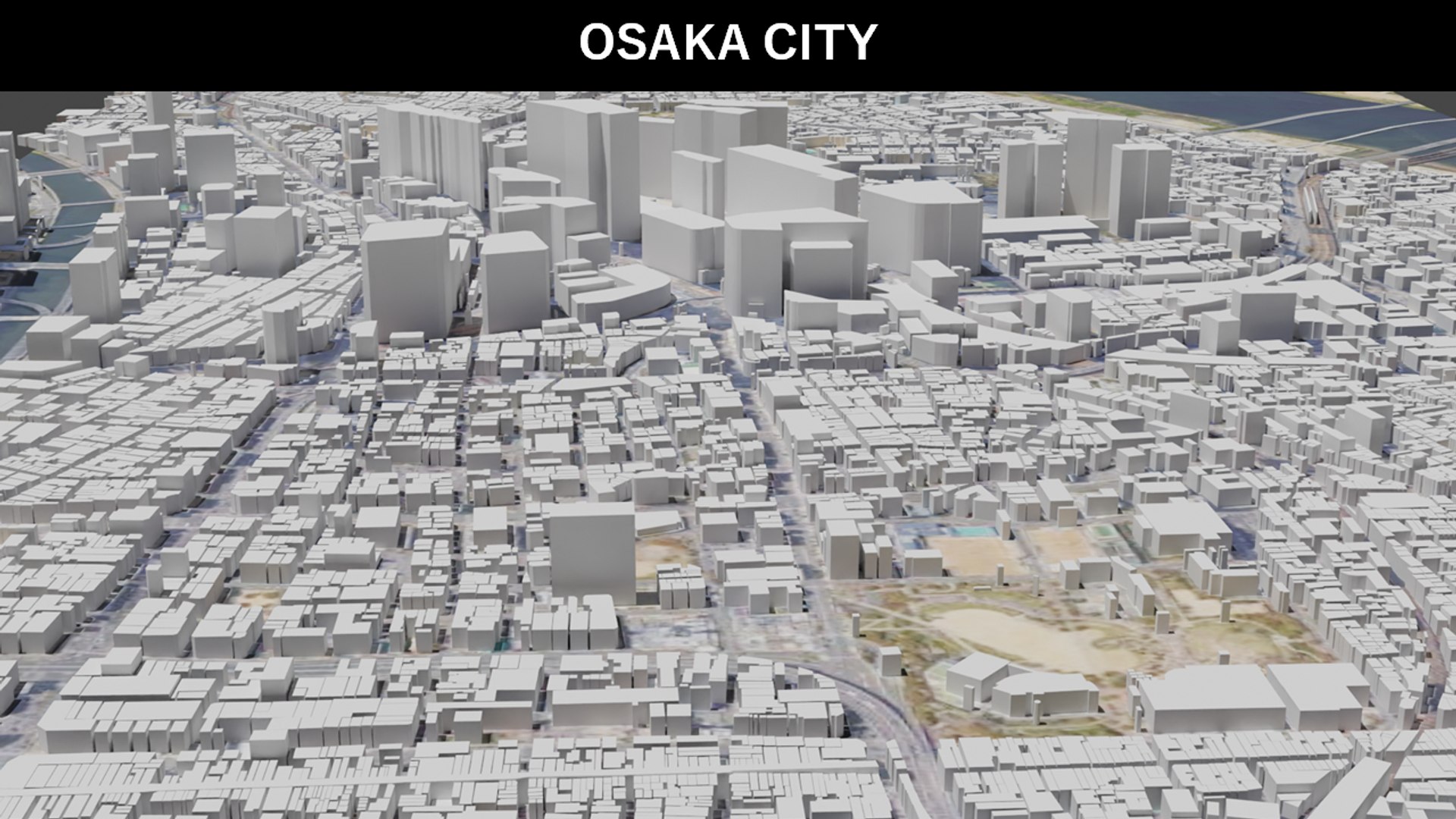 3D Osaka City 3D Model 3D Printer Model - TurboSquid 2130206