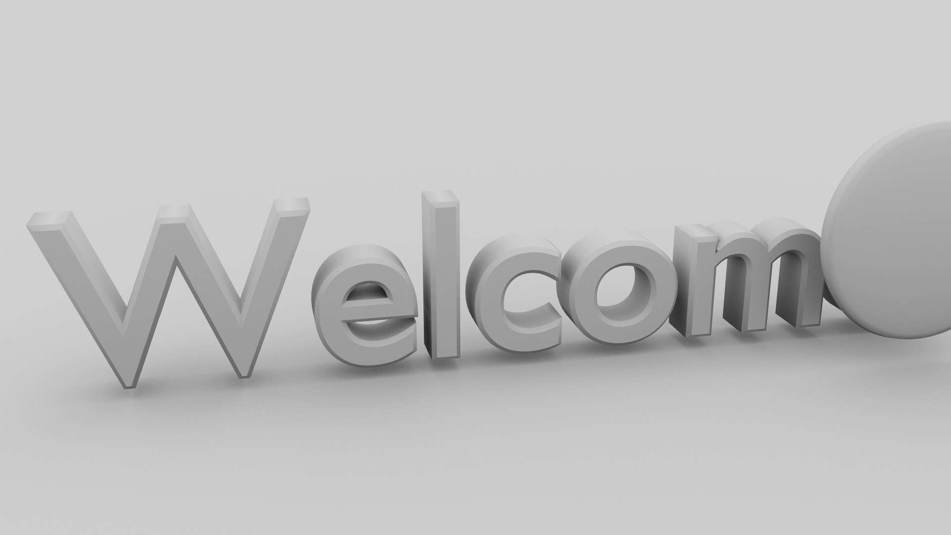 3D Focused Welcome Text Animation - TurboSquid 1451675