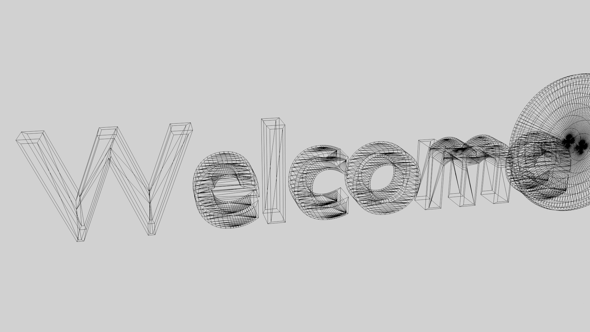 3D Focused Welcome Text Animation - TurboSquid 1451675
