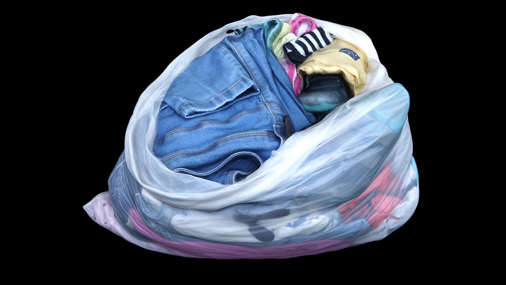 Garbage bag clothes 3D model - TurboSquid 1535497