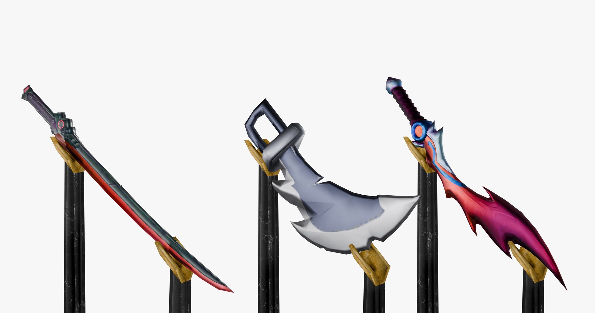 15 Stylized Sword Models Pack 1 - Low Poly 3D Model - TurboSquid 2186930