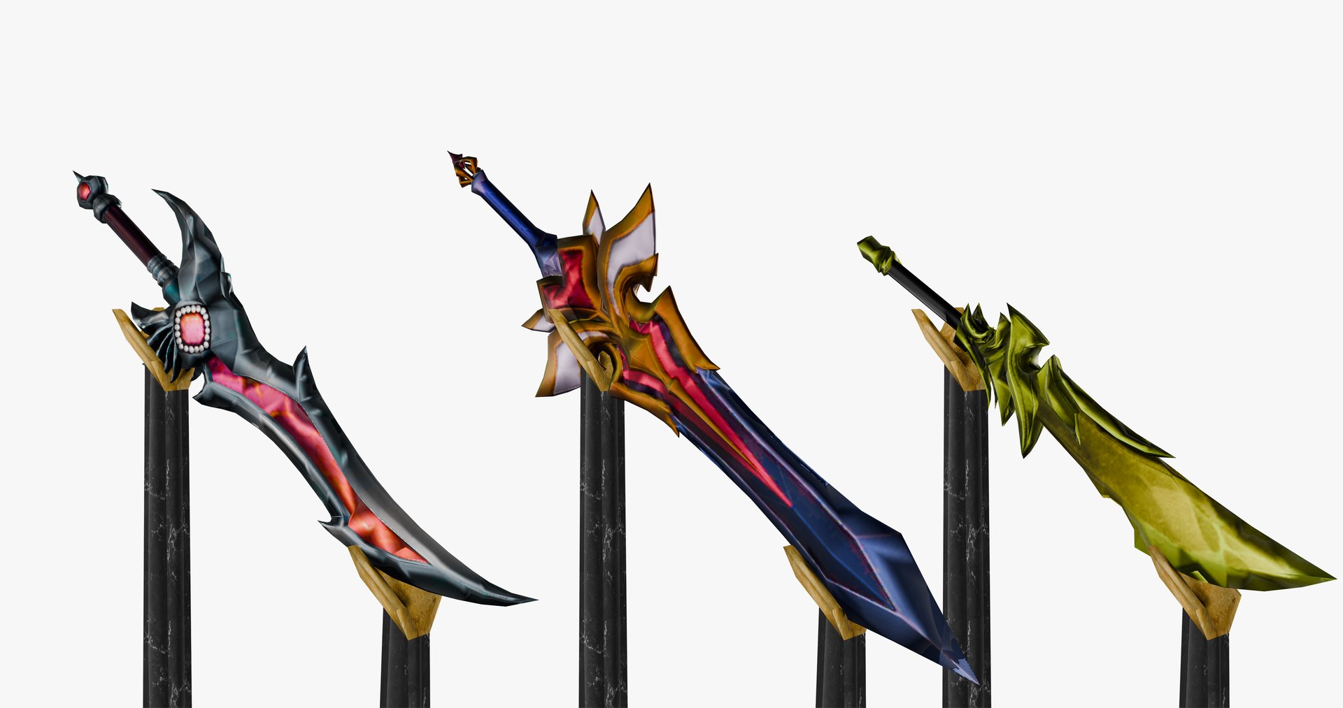 15 Stylized Sword Models Pack 1 - Low Poly 3D Model - TurboSquid 2186930